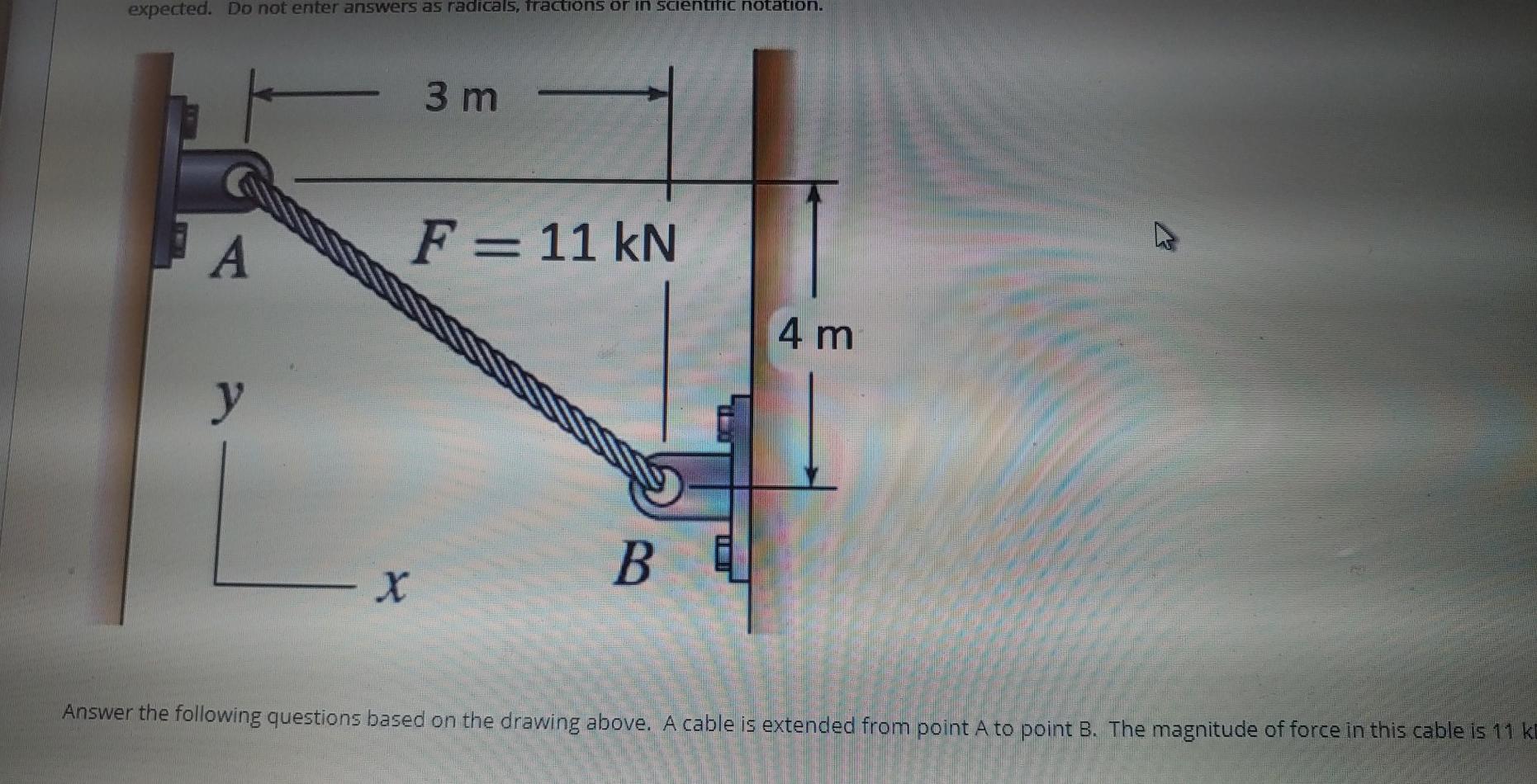 Solved Position vector from A to B distance between points | Chegg.com