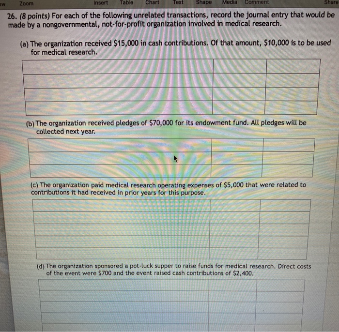 Solved ew Zoom Insert Table Chart Text Shape Media Comment | Chegg.com