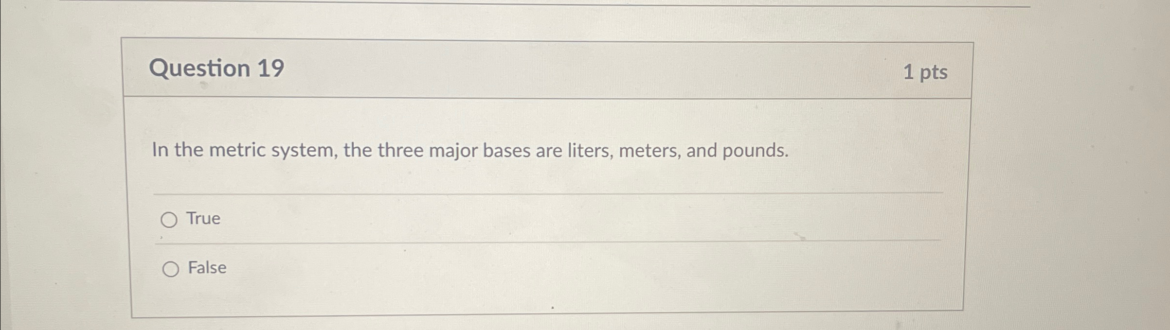 Solved Question 191 ﻿ptsIn the metric system, the three | Chegg.com