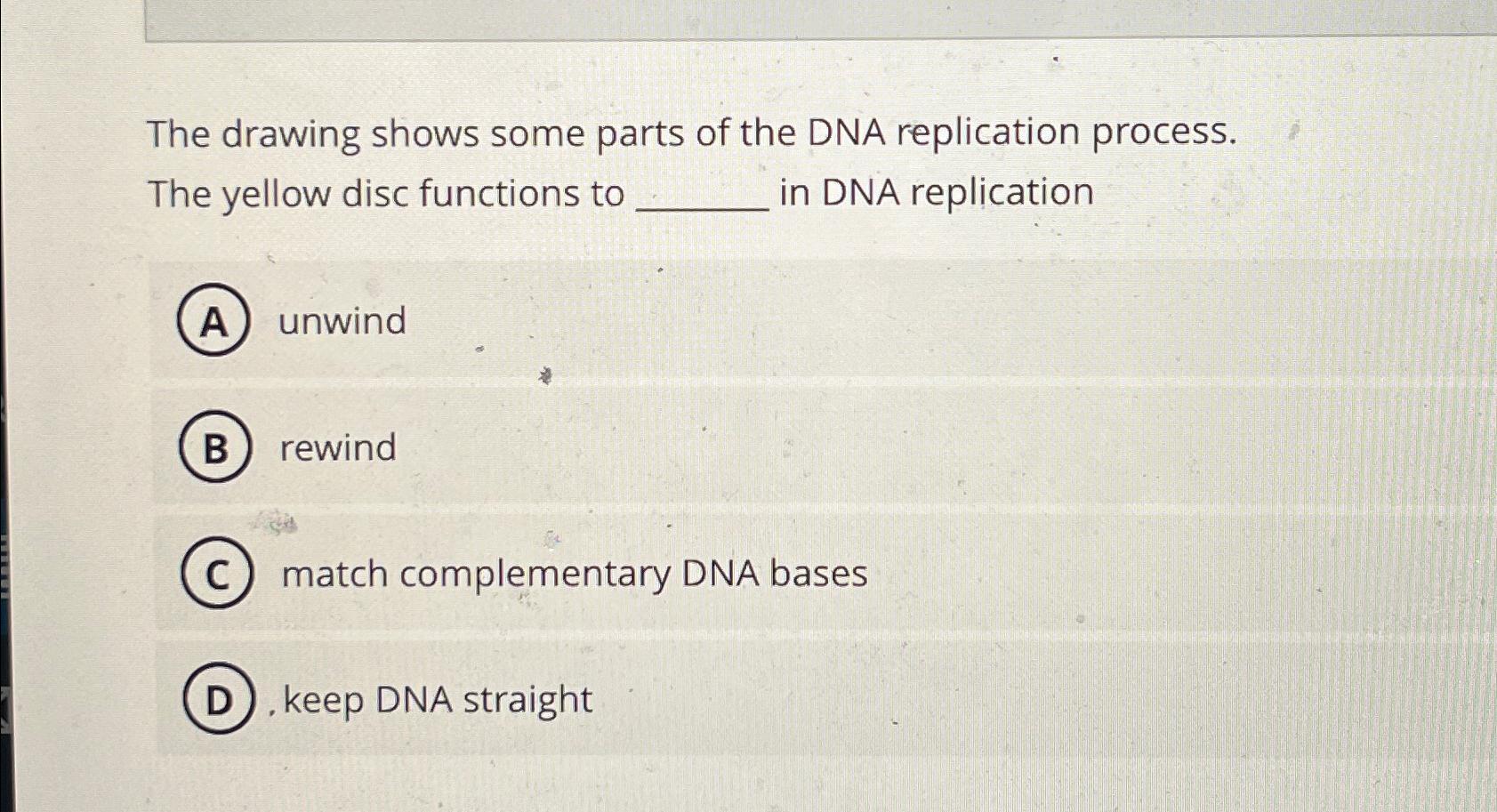 Solved The drawing shows some parts of the DNA replication | Chegg.com
