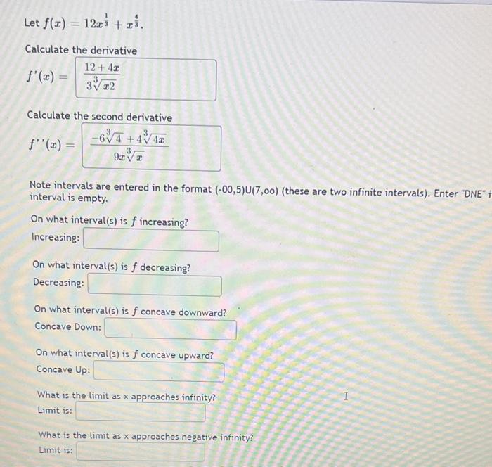 Solved Let f(x)=x3−3x2+1. Calculate the derivative f′(x)= | Chegg.com