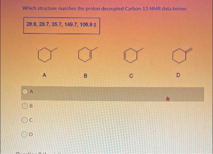 Solved Which structure is consistent with this proton NMR | Chegg.com