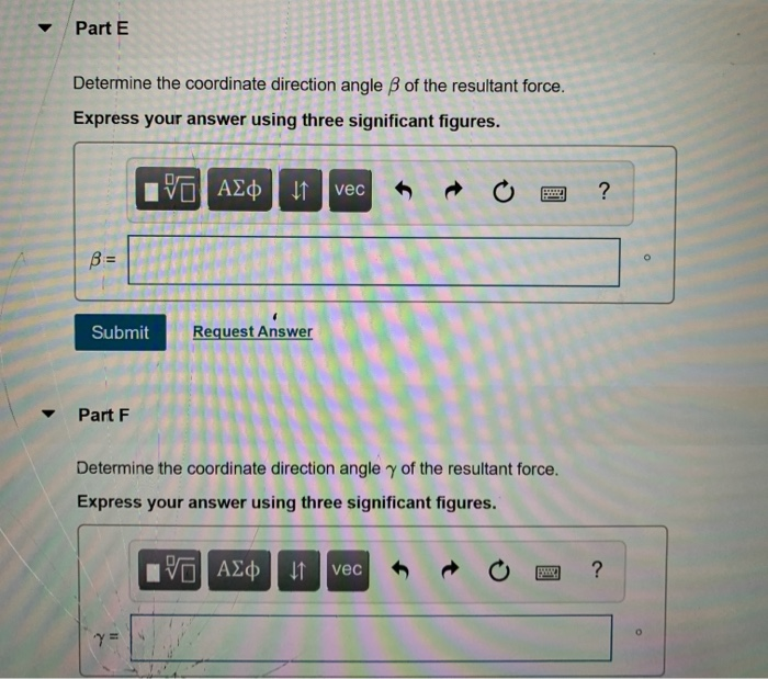 Solved Problem 2.88 Part A Express F, in Cartesian vector | Chegg.com