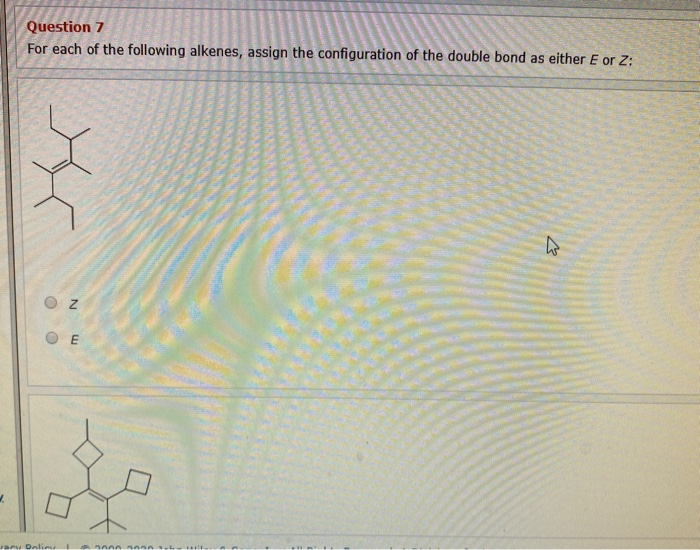 Solved 1 Question 7 For each of the following alkenes, | Chegg.com
