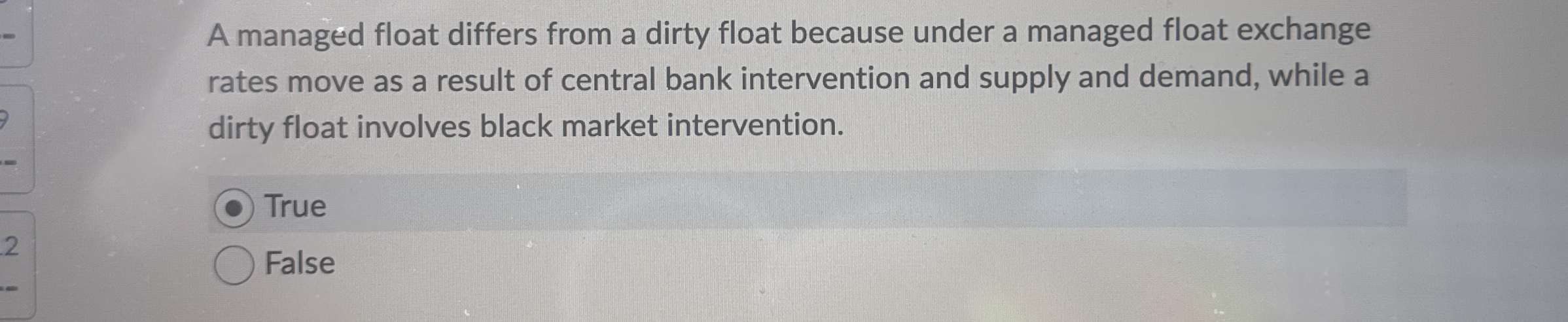 A managed float differs from a dirty float because | Chegg.com