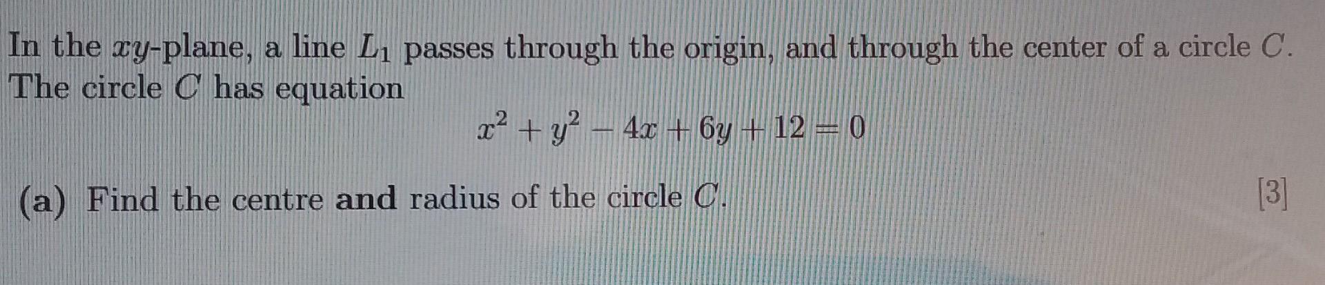 Solved In the xy-plane, a line L1 passes through the origin, | Chegg.com Solved In the xy-plane, a line L1 passes through the origin, | Chegg.com