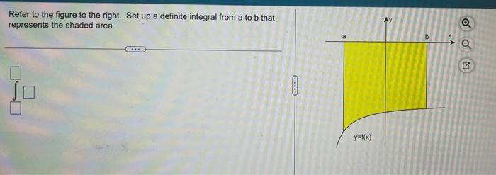Solved Refer to the figure to the right. Set up a definite | Chegg.com