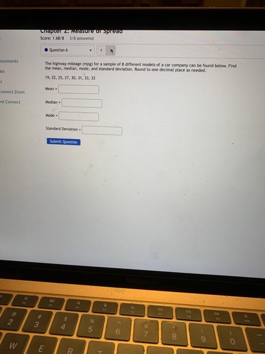 Solved Find the mean, median, population standard deviation | Chegg.com
