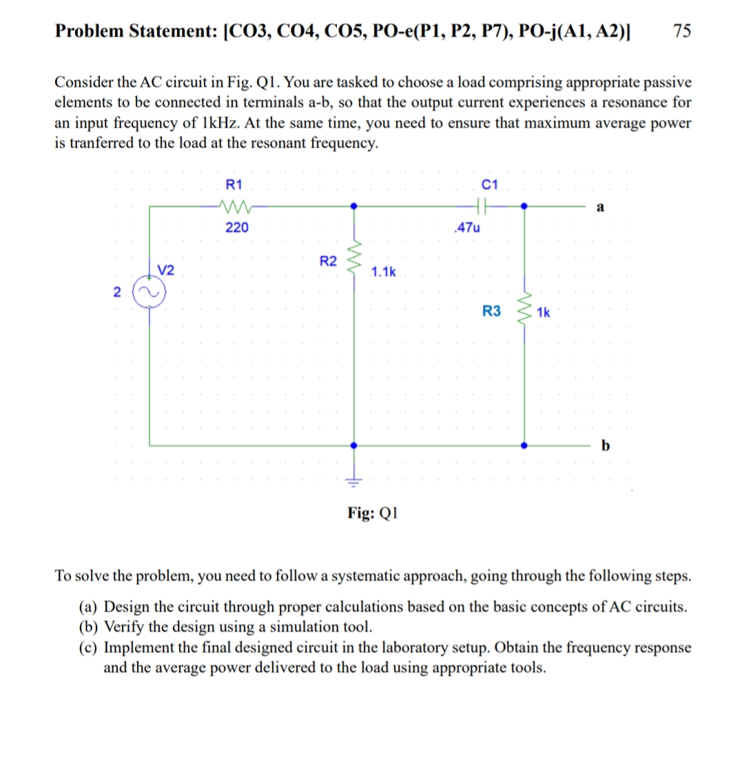 Solved Problem Statement: [CO3, ﻿CO4, ﻿CO5, ﻿PO-e(P1, ﻿P2, | Chegg.com