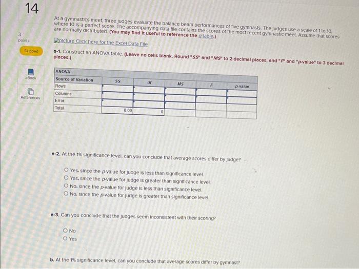 Solved At a gymnastics meet, three judges evaluate the | Chegg.com