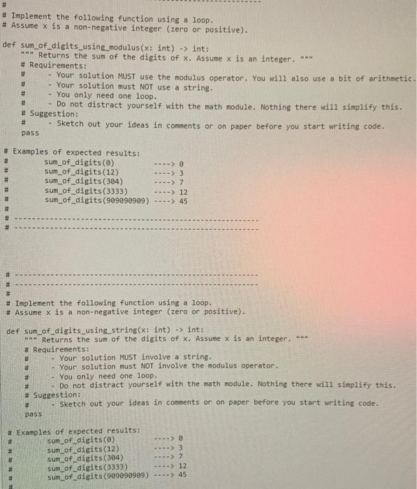 Solved The goal of this assignment is... .to practice loops. | Chegg.com