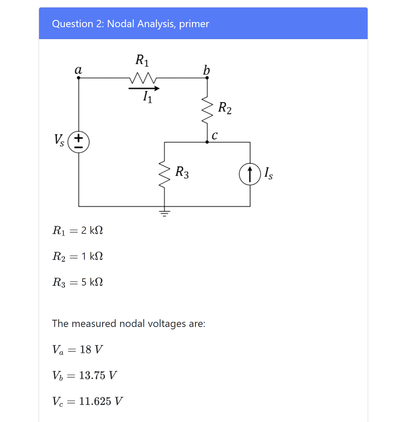 Solved Question 2: Nodal Analysis, | Chegg.com