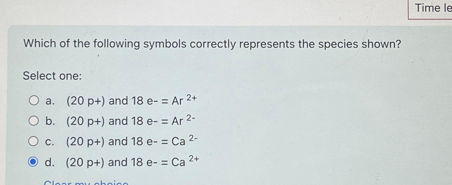 Solved Which of the following symbols correctly represents | Chegg.com