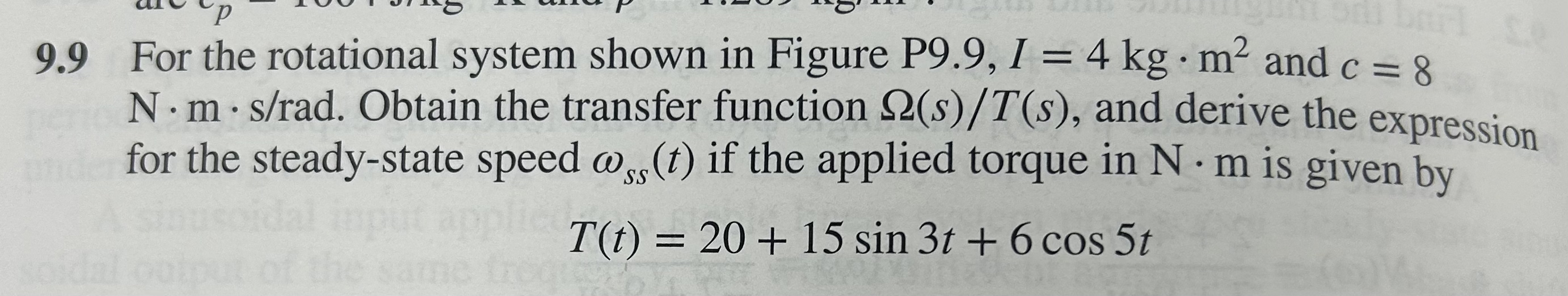Solved 9.9 ﻿For the rotational system shown in Figure | Chegg.com