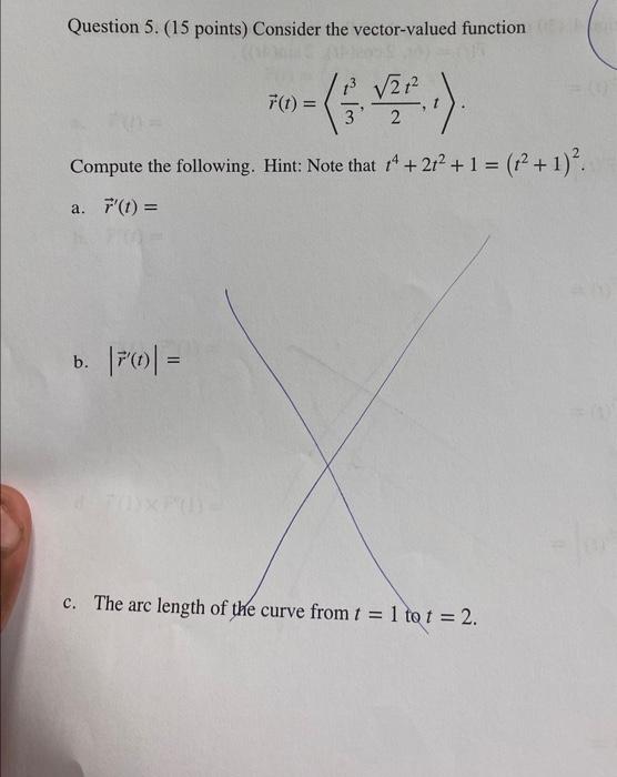 Solved Question 2. (15 points) Find r(t) for the given | Chegg.com Solved Question 2. (15 points) Find r(t) for the given | Chegg.com
