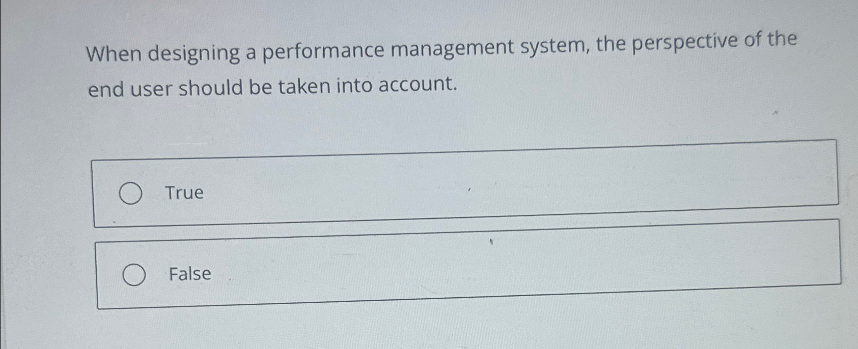 Solved When designing a performance management system, the | Chegg.com