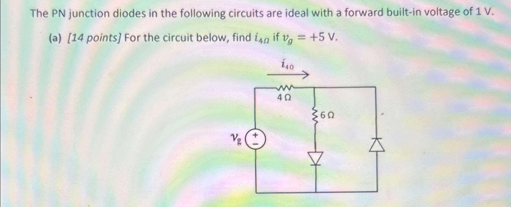Solved The PN junction diodes in the following circuits are | Chegg.com