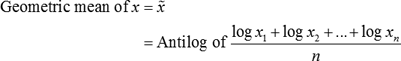 Definition of Geometric Mean | Chegg.com