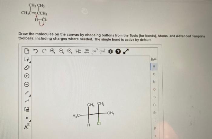 Solved CH, CH, : CH, CCCH; H-C: Draw the molecules on the | Chegg.com