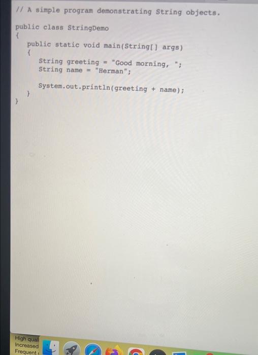 Solved 36 Points Possible 100 Use StringDemo.java 1. Change | Chegg.com