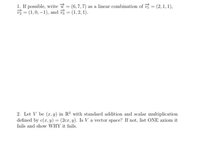 Solved this is for a linear algebra class. please help | Chegg.com