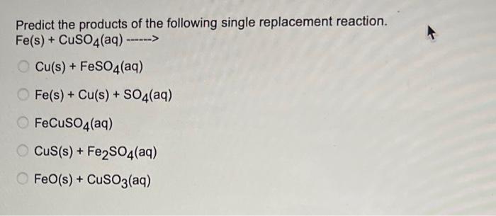 Solved Predict the products of the following single | Chegg.com