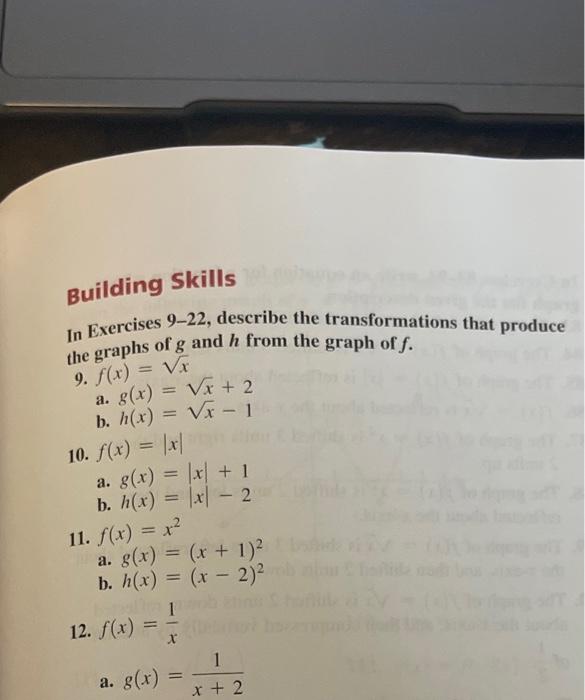 Solved In Exercises 9-22, describe the transformations that | Chegg.com