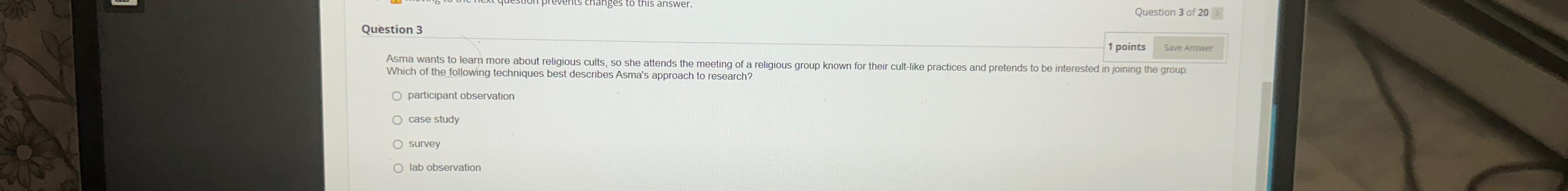 Solved Question 3 ﻿of 20 ﻿;Question 31 ﻿pointsSave | Chegg.com