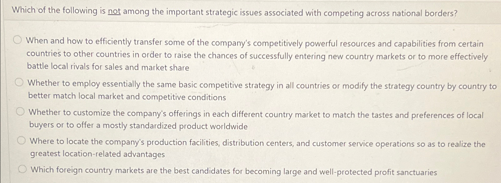 Solved Which of the following is not among the important | Chegg.com