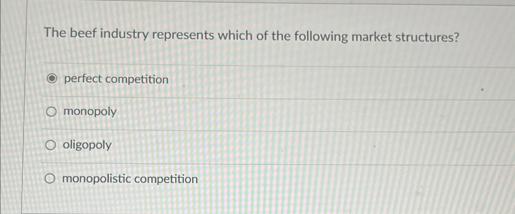 Solved The beef industry represents which of the following | Chegg.com