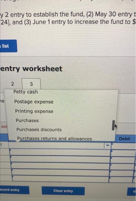Solved EcoMart establishes a $1,050 petty cash fund on May | Chegg.com