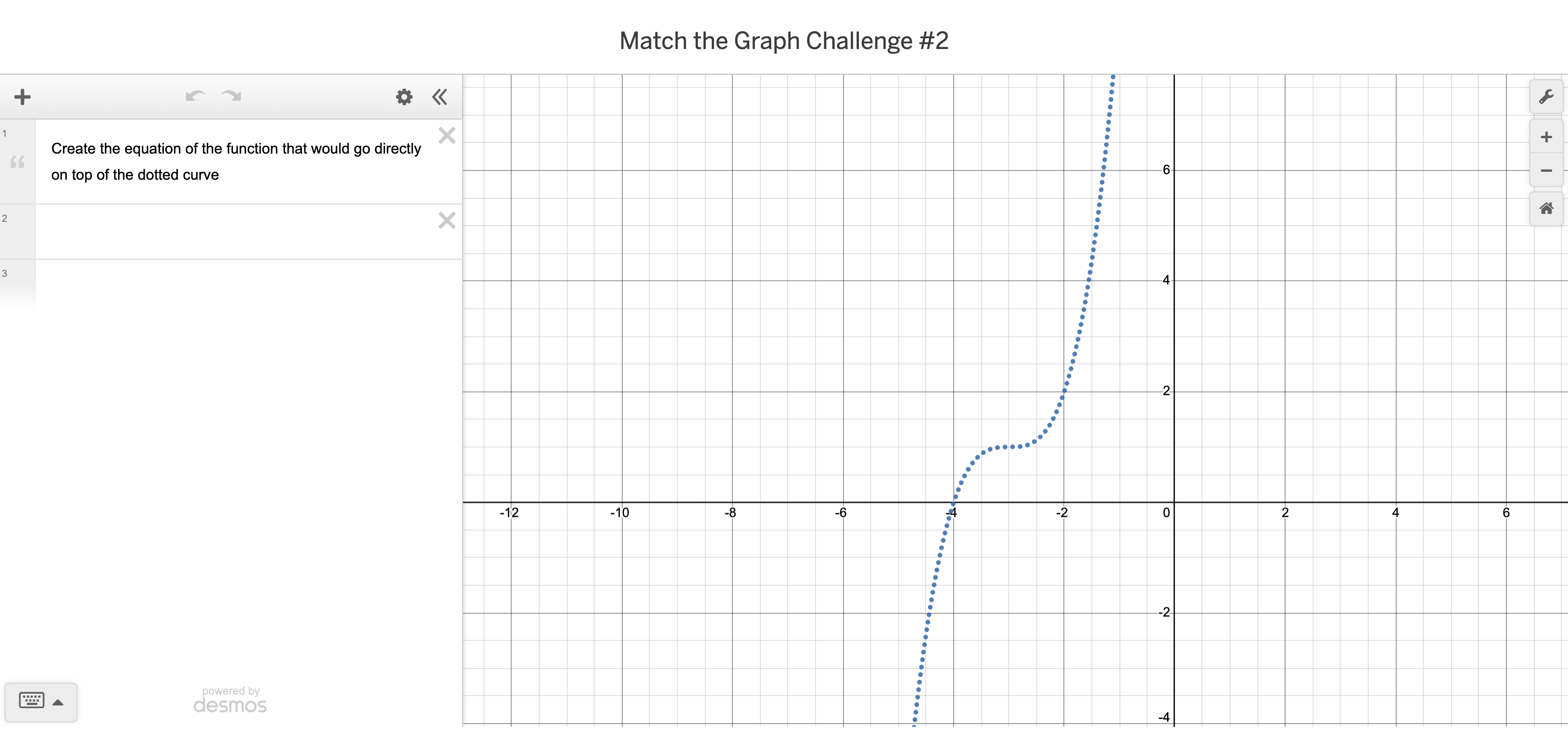 Solved Match the Graph Challenge #2Create the equation of | Chegg.com