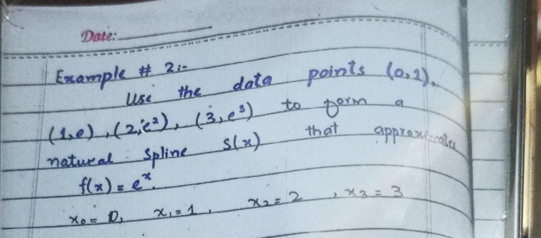Solved Example \#2:- use the date points (0,2) | Chegg.com