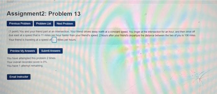 Solved Assignment2: Problem 13 Previous Probiem Problem List | Chegg.com