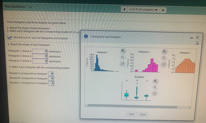 Solved This Question: 1 pt 6 of 10 (9 complete Three | Chegg.com