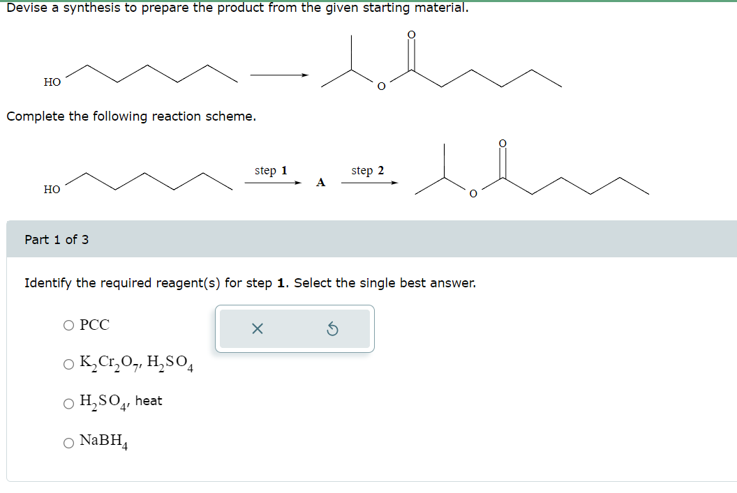 Solved Devise a synthesis to prepare the product from the | Chegg.com