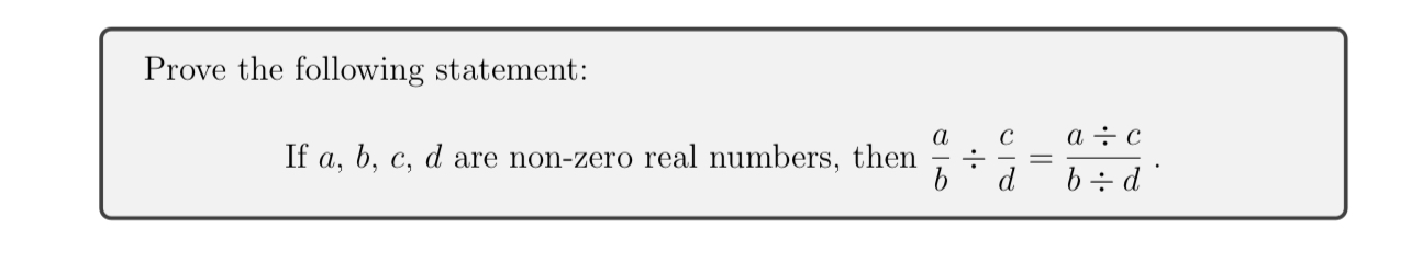 Solved Prove the following statement:If a,b,c,d ﻿are | Chegg.com
