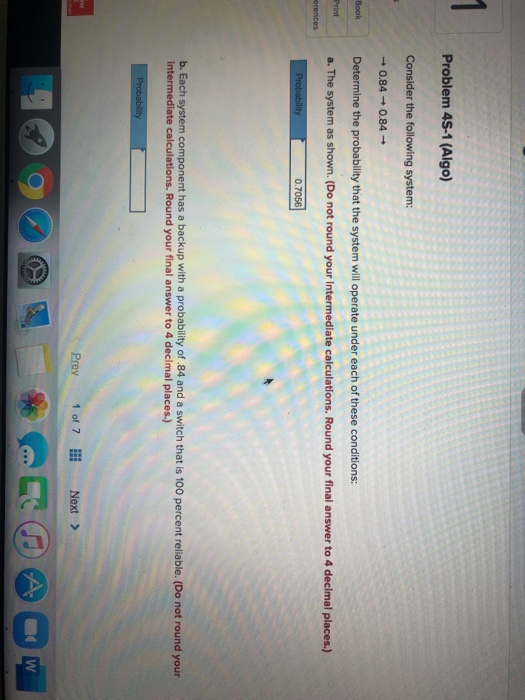 Solved 1 Problem 4S-1 (Algo) Consider the following system: | Chegg.com