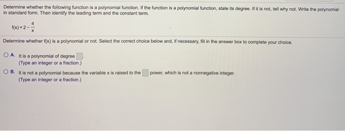 Solved Determine Whether The Following Function Is A