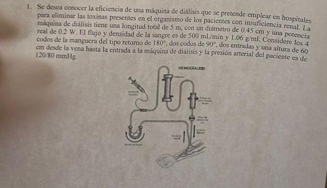Solved 1. Se desea conocer la eficiencia de una máquina de | Chegg.com