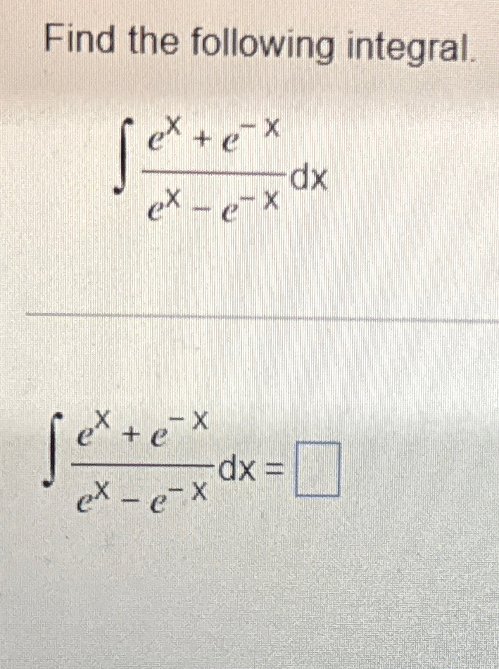 Solved Find the following | Chegg.com