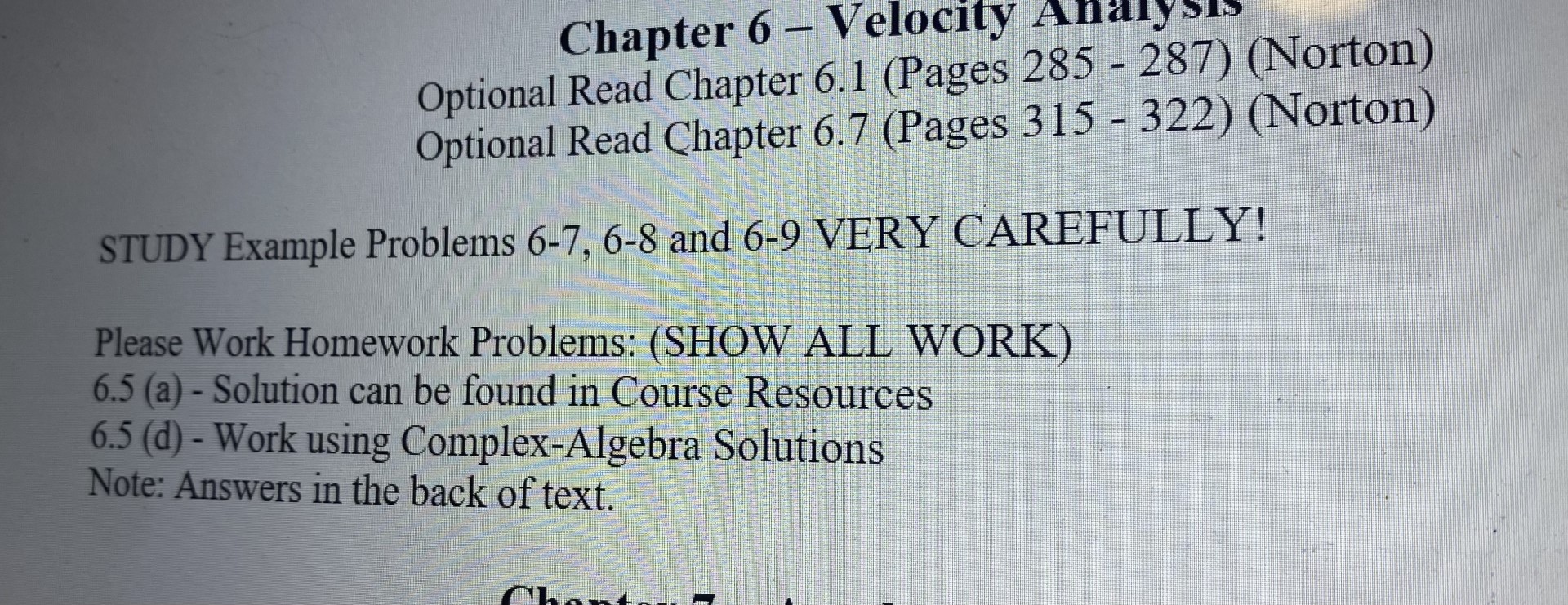 Optional Read Chapter 6.1 (Pages | Chegg.com