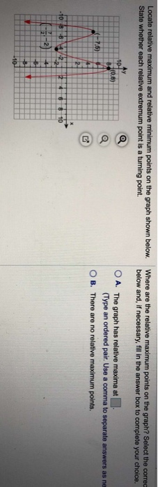 Solved Locate relative maximum and relative minimum points | Chegg.com