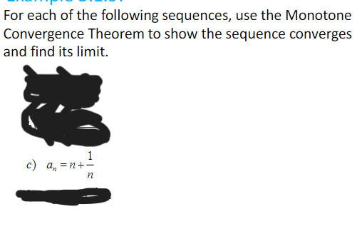 Solved For each of the following sequences, use the | Chegg.com