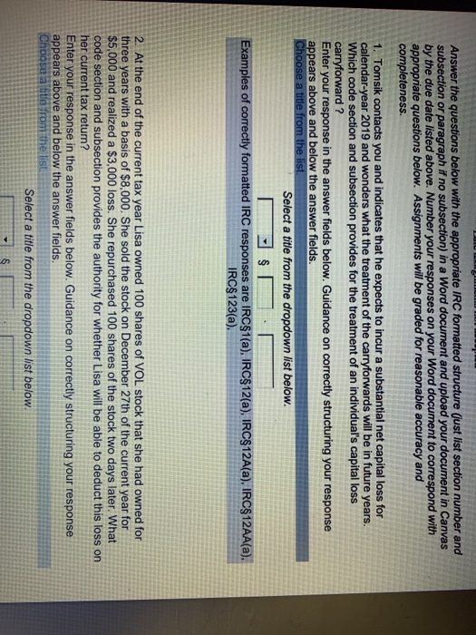 Answer the questions below with the appropriate IRC | Chegg.com