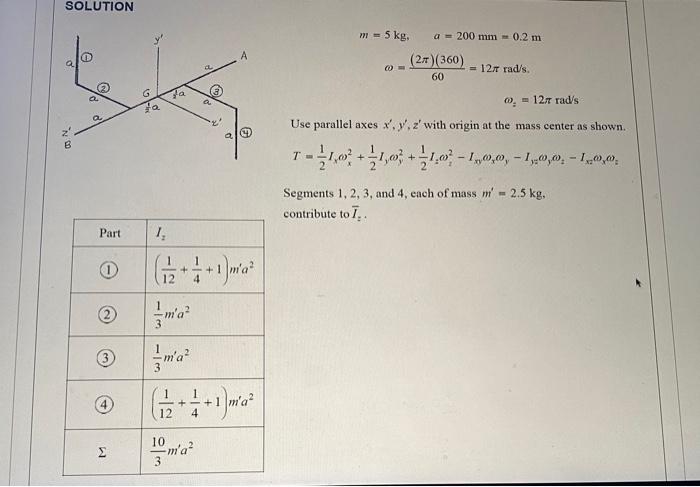 Solved 200 mm 200 mm 200 mm 200 mm Two L-shaped arms, each | Chegg.com