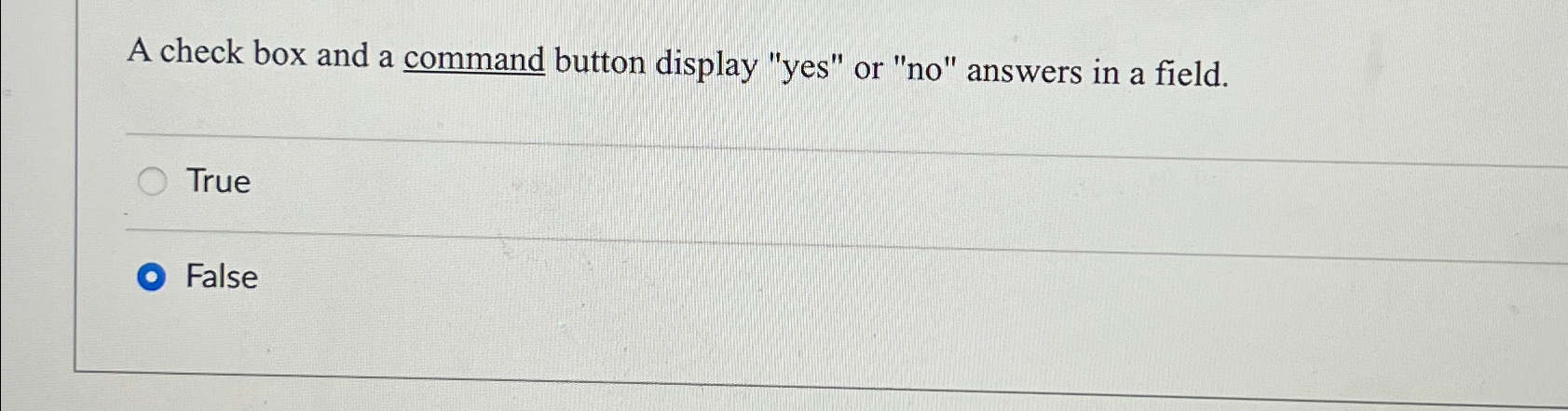 Solved A check box and a command button display "yes" or | Chegg.com