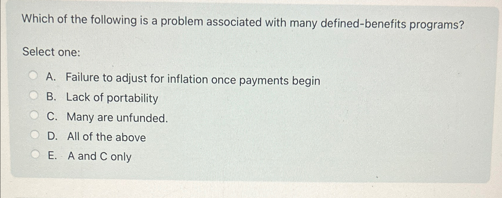 Solved Which of the following is a problem associated with | Chegg.com