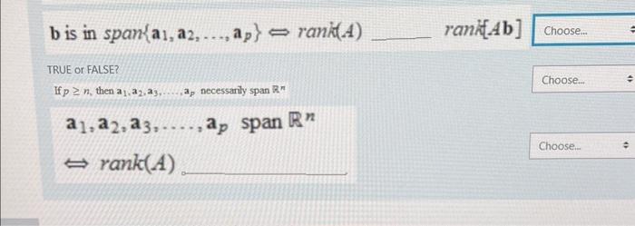 Solved Let a1,a2,a3,…,ap and b be vectors in Rn and | Chegg.com