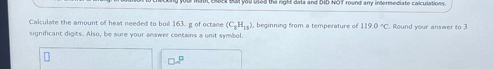 Solved Calculate the amount of heat needed to boil 163. g | Chegg.com